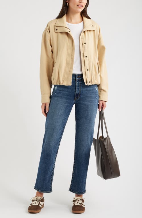 CASLON Caslon(r) Bubble Hem Cotton Twill Jacket